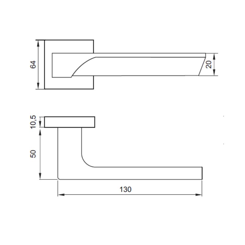 Tay nắm gạt cửa phòng Hafele 901.99.731 | Häfele Nhập Khẩu - Phân phối thiết bị nhà bếp, gia ...